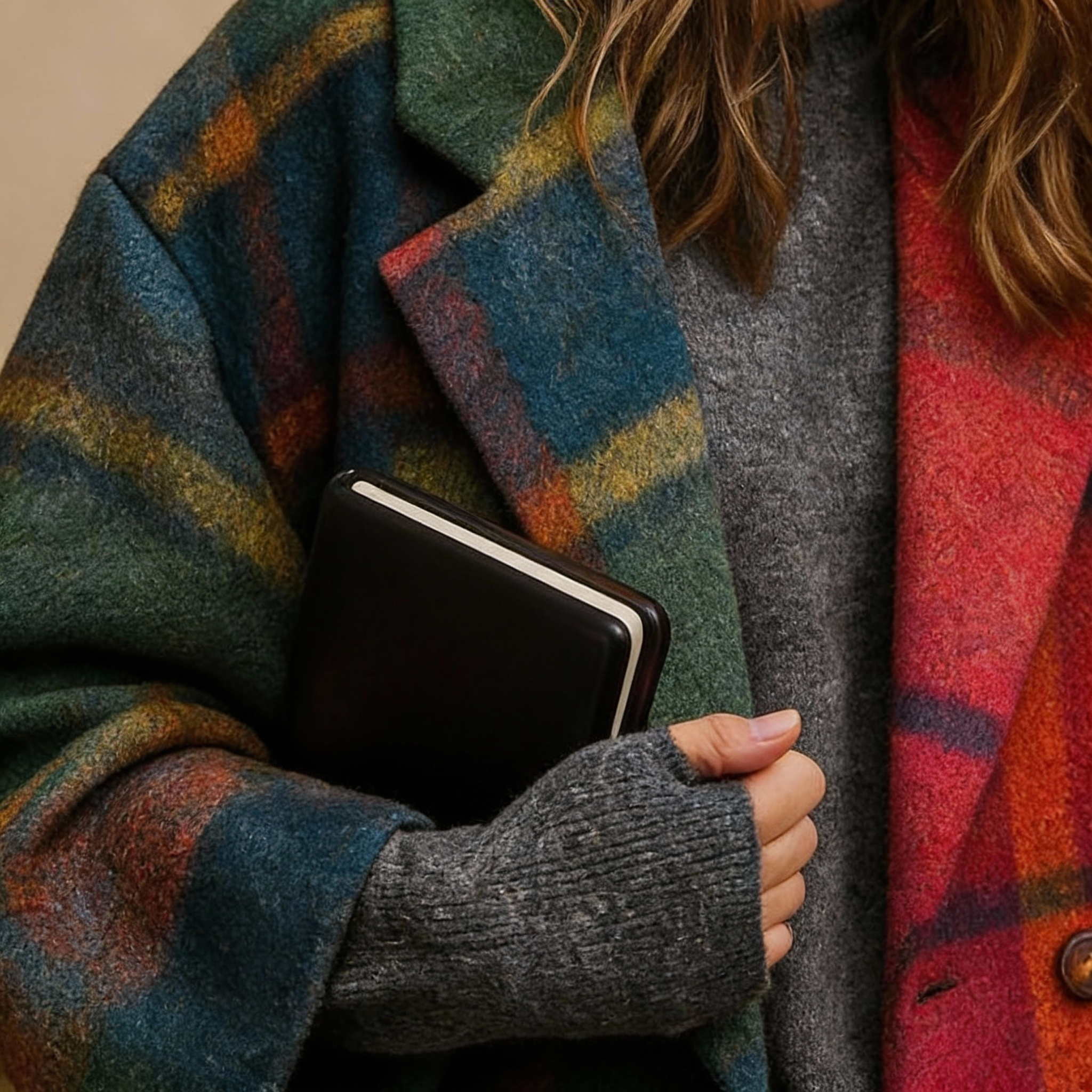 Amelia | Oversized Check Coat – Noble Society